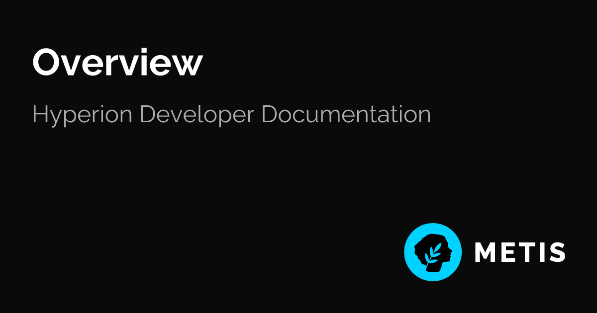 Overview | Metis Docs